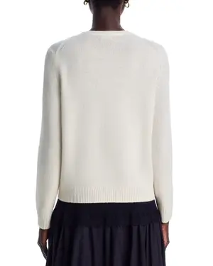 Bloomingdale'S C Crewneck Cardigan Sweater - Ivory