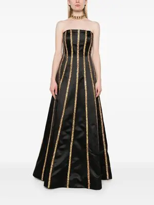 JEAN-LOUIS SABAJI Strapless A-line Maxi Dress