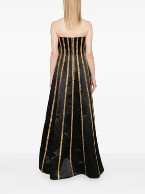 JEAN-LOUIS SABAJI Strapless A-line Maxi Dress