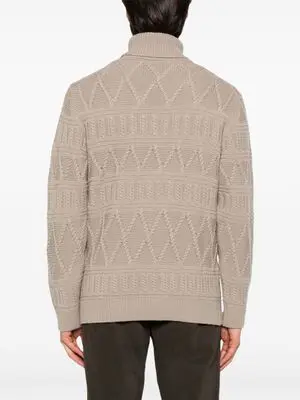 Zegna Wool Roll Neck Sweater