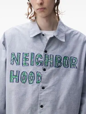 NEIGHBORHOOD Logo-embroidered Shirt - Grey