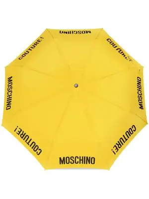 Moschino Logo-print Umbrella - Yellow