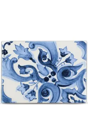 Dolce & Gabbana Small Porcelain Coaster - Blue