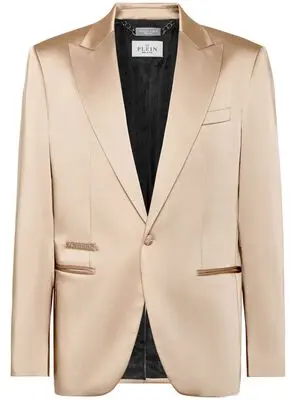 Philipp Plein Satin Blazer - Neutrals