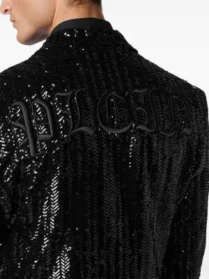 Philipp Plein Embroidered Lurex Blazer