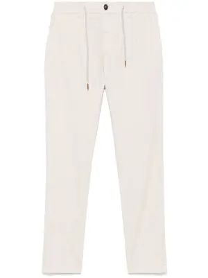 Eleventy Drawstring Trousers - Neutrals