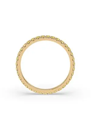 VEYNOU 18kt Recycled Gold Memory Diamond Ring - Yellow