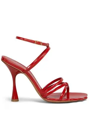 Marni Leather High Heel Sandals - Red