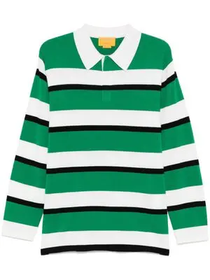 Guest In Residence Striped Rugby Polo Shirt