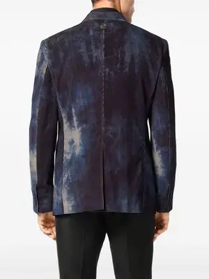 Philipp Plein Bleached-effect Velvet Blazer