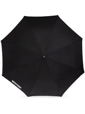 Moschino Logo-print Umbrella - Black