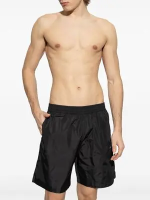 Off-White Logo-print Swim Shorts