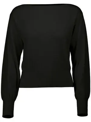 ALLUDE Boat-neck Jumper