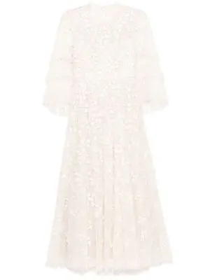 NEEDLE & THREAD Everett Bloom Gown - White