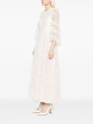 NEEDLE & THREAD Everett Bloom Gown - White