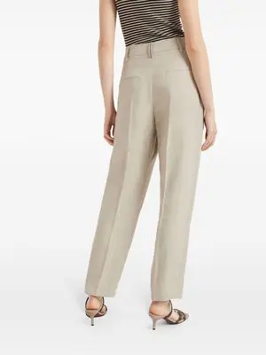 Brunello Cucinelli Twill Slouchy Trousers - Neutrals
