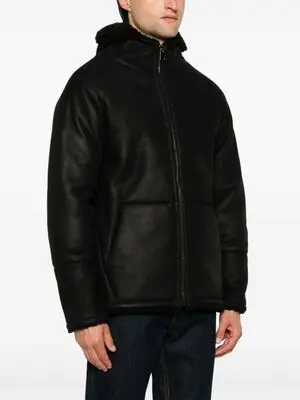 ERALDO Hooded Leather Jacket