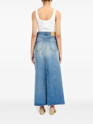 MAISON MARGIELA Logo-patch Midi Skirt