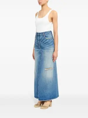 MAISON MARGIELA Logo-patch Midi Skirt