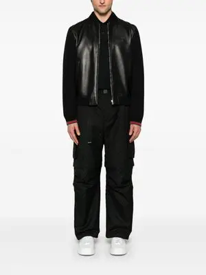 Gucci Leather Bomber Jacket