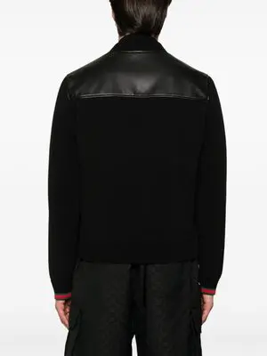 Gucci Leather Bomber Jacket