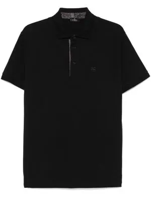 Etro Cotton Polo Shirt - Black