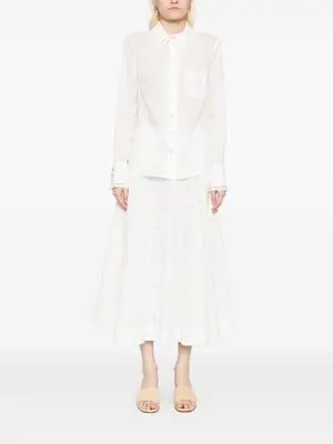 Zimmermann Embroidered Ramie Shirt