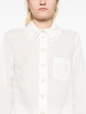 Zimmermann Embroidered Ramie Shirt