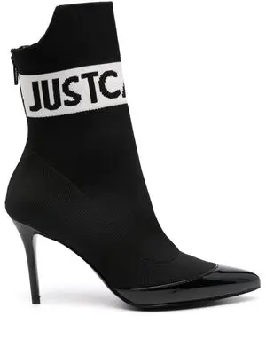Just Cavalli Intarsia-logo Ankle Boots