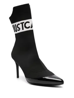 Just Cavalli Intarsia-logo Ankle Boots