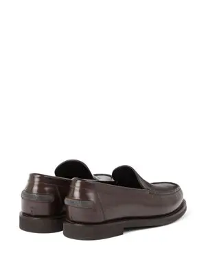 Brunello Cucinelli Leather Loafers - Brown