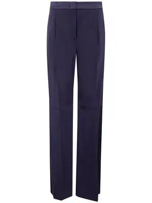 Alberta Ferretti Satin-trim Trousers