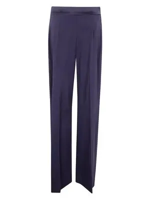 Alberta Ferretti Satin-trim Trousers