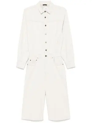 HAIKURE Tonya Denim Jumpsuit - Neutrals