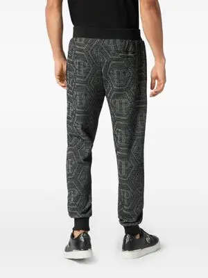 Philipp Plein Monogram-jacquard Track Pants