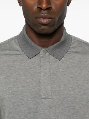BOSS Mélange-effect Polo Shirt - Grey