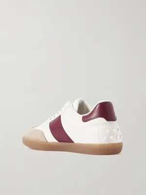TOD'S Cassetta Leather And Suede Sneakers