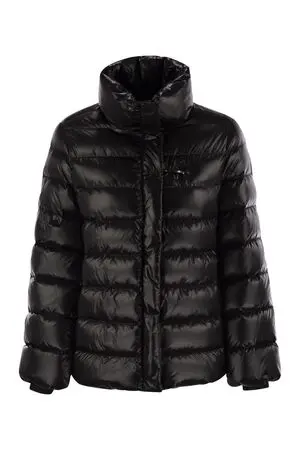 FAY Nylon Quilted Cape - Black