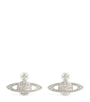 VIVIENNE WESTWOOD Mini Mayfair Bas Relief Stud Earrings - Metallic