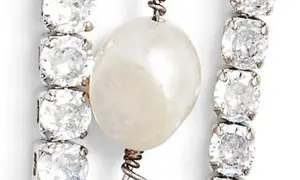 VIDAKUSH Freshwater Pearl And Cubic Zirconia Layered Choker