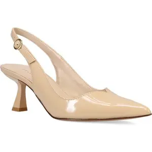 Pelle Moda Janah Slingback Pumps - Beige Patent