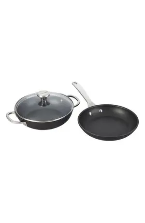 LE CREUSET 3-piece Toughened Nonstick Pro Set - Silver/black
