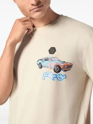 Philipp Plein Cars Racing T-shirt - Neutrals