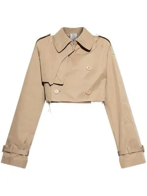 Vetements Cropped Trench Jacket