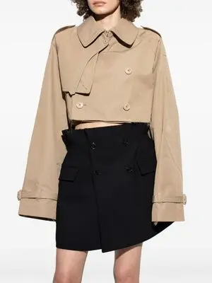 Vetements Cropped Trench Jacket