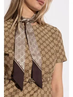 Gucci Gg Silk Neck Bow
