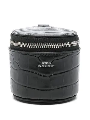 TOTEME Crocodile-embossed Jewelry Box - Black