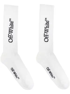 Off-White Logo Socks - White