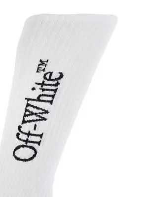 Off-White Logo Socks - White