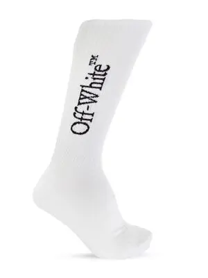 Off-White Logo Socks - White